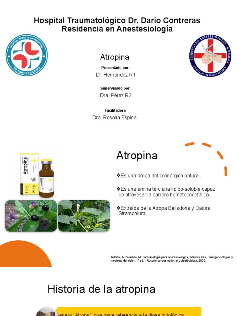 Atropina | PDF | Medicina CLINICA | Fisiología