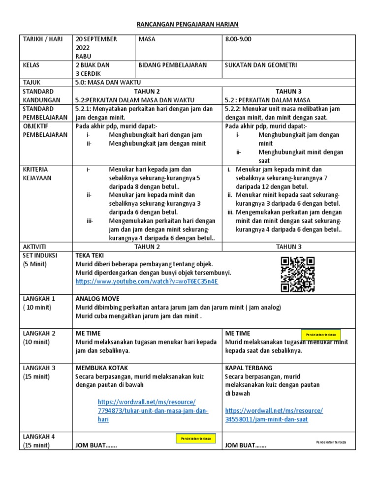 RPH Terbeza Soa | PDF