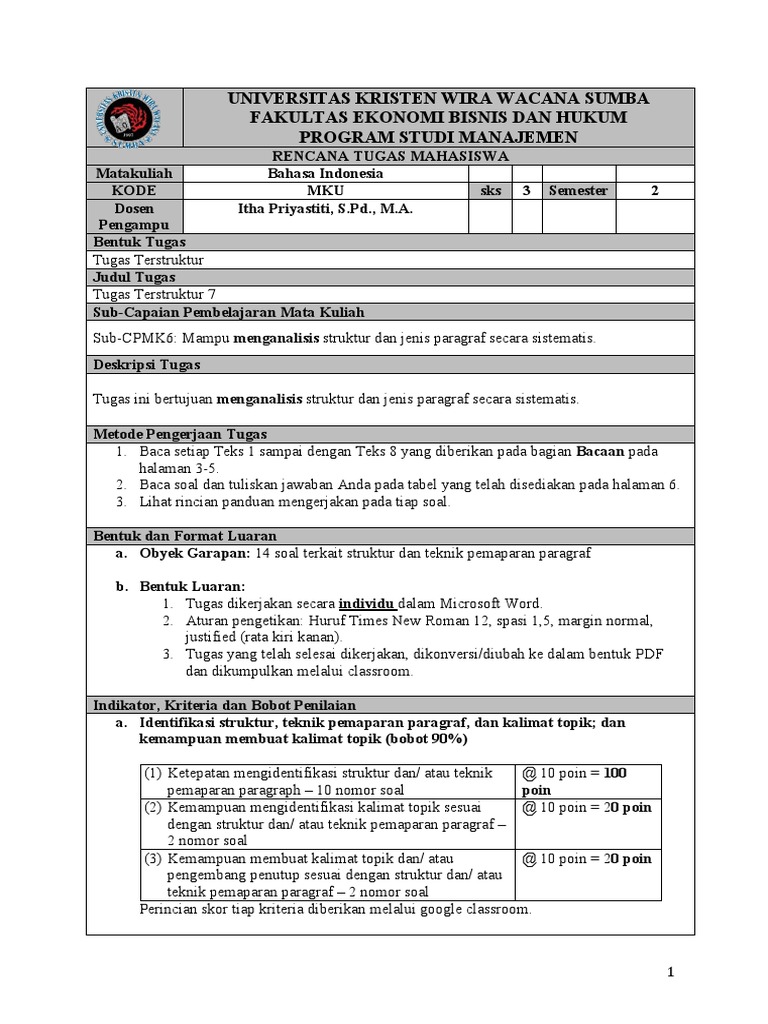 Tugas 7-MAN 011 | PDF