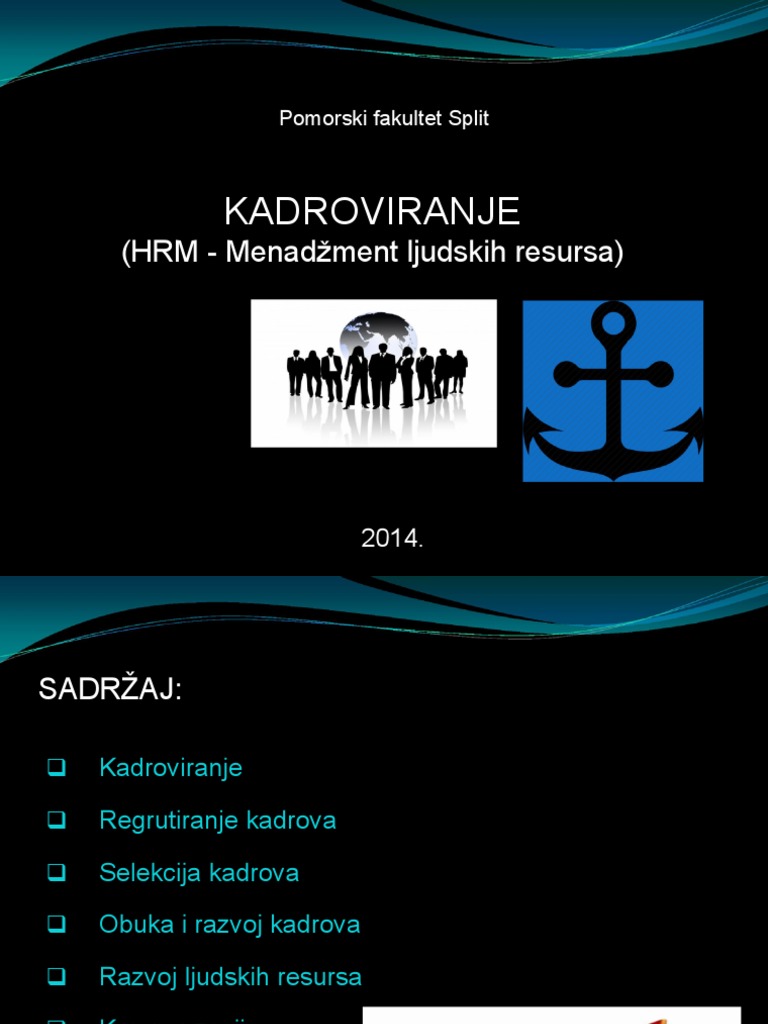6 Kadroviranje | PDF