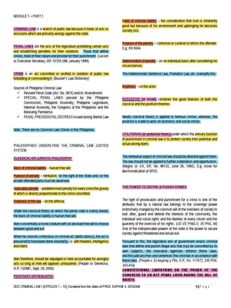 Articles 1 15 | PDF | Crimes | Crime & Violence
