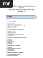 Anaesthesia MCQ | PDF | Anesthesia | Clinical Medicine