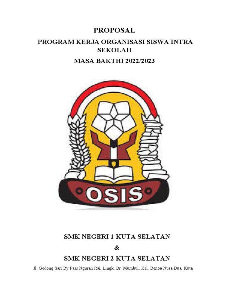 Proposal Proker Osis | PDF