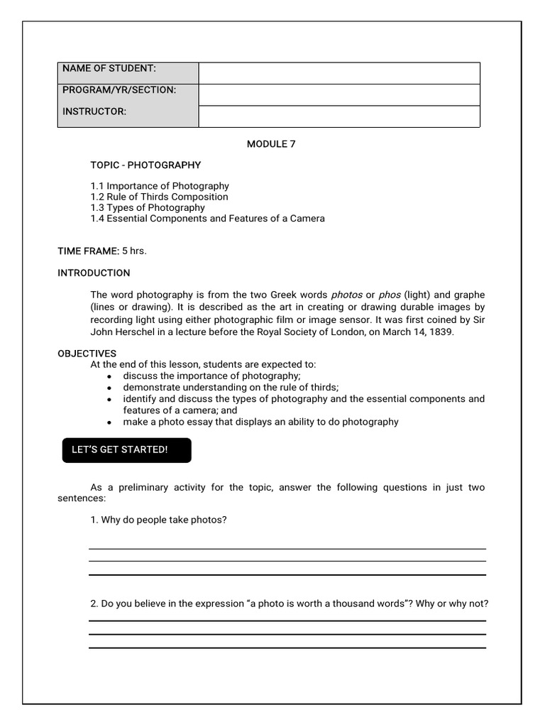 Art Appreciation Module 7-9 | PDF | Imaging