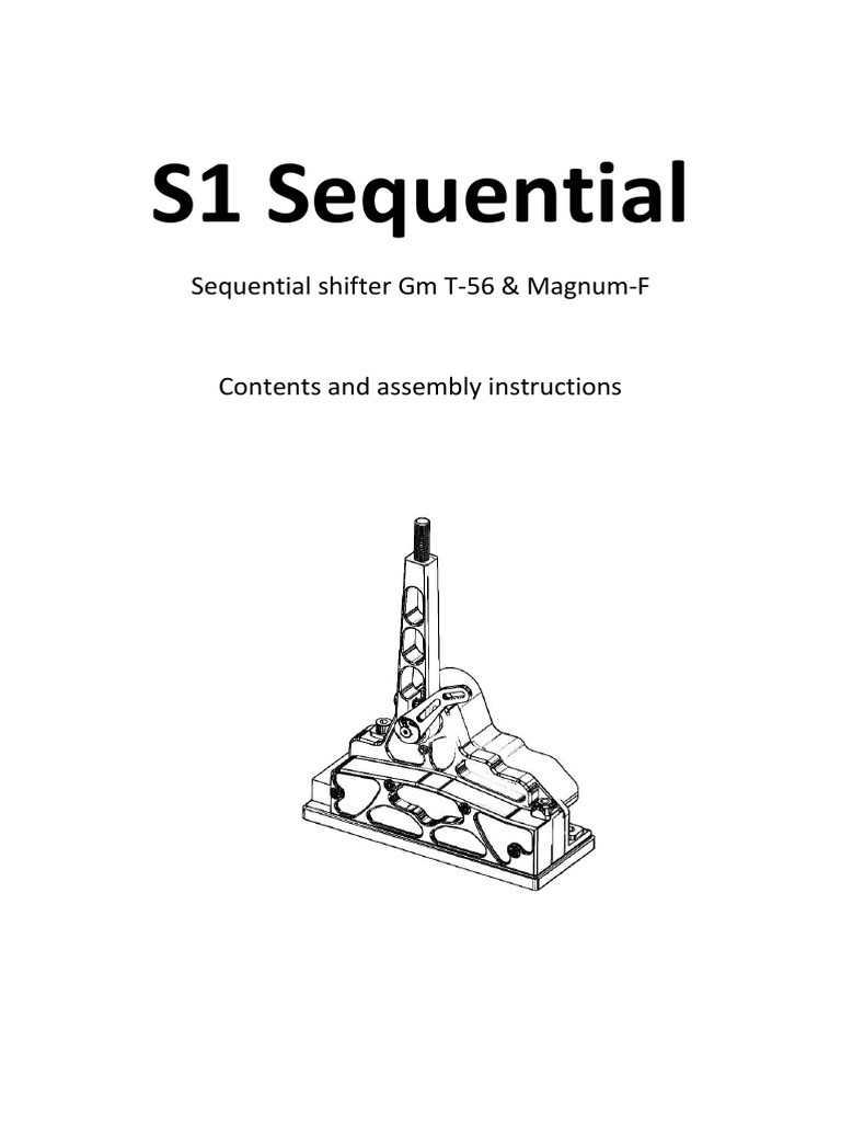 Sequential Shifter Fitting Instructions v2 A4 | PDF | Manual Transmission | Manufactured Goods