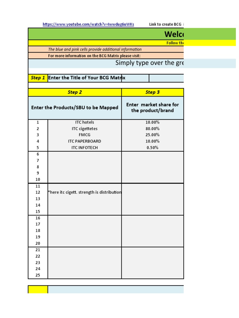 Bcg Template | PDF | Business | Marketing