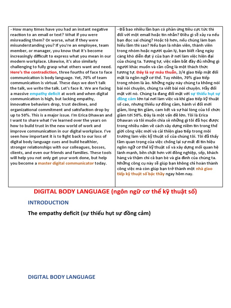 Digital Body Language | PDF