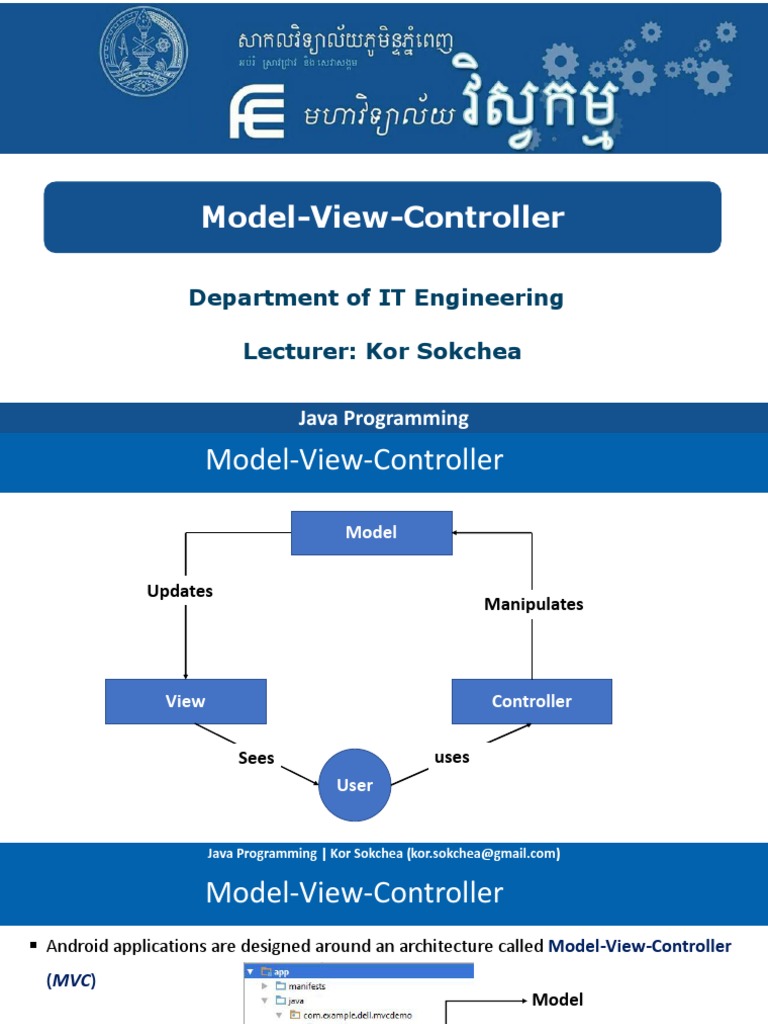 MVC Design Pattern | PDF | Model–View–Controller | Software Design