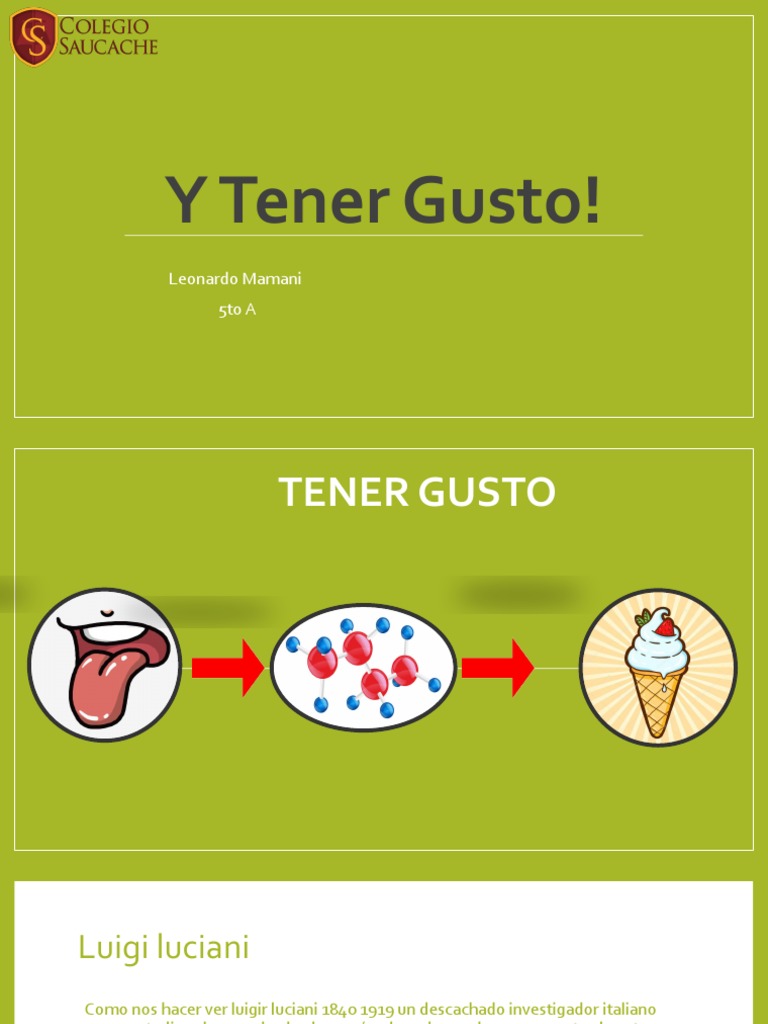 Tener Gusto | PDF