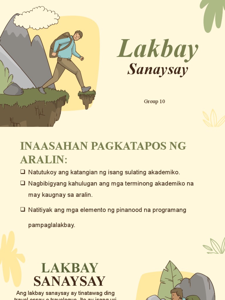 Lakbay Sanaysay | PDF