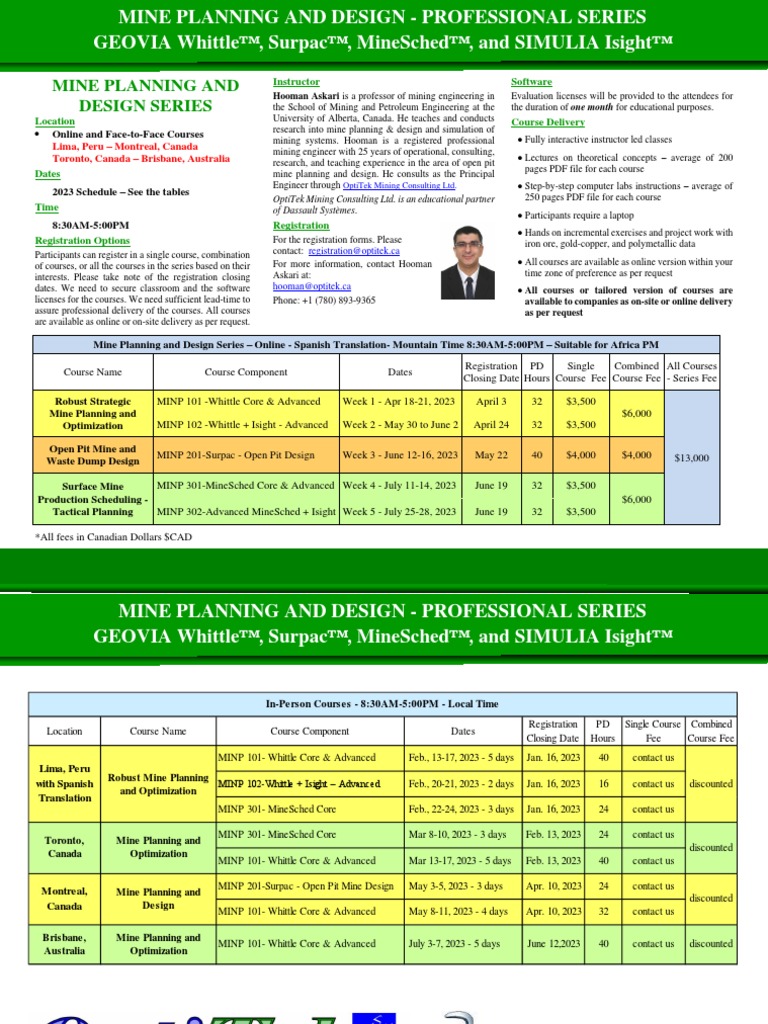 Mine Planning and Design Series-Americas | PDF | Mining | Mathematical ...