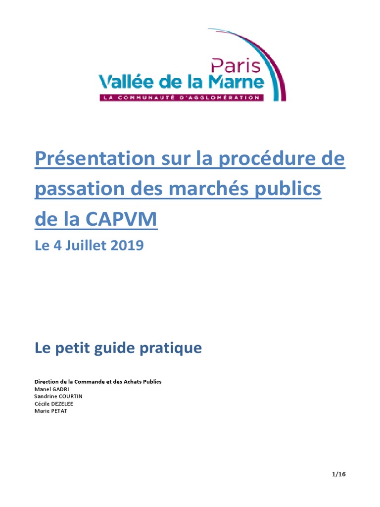 Guide sur la passation des marchés publics | PDF | Business | Économie