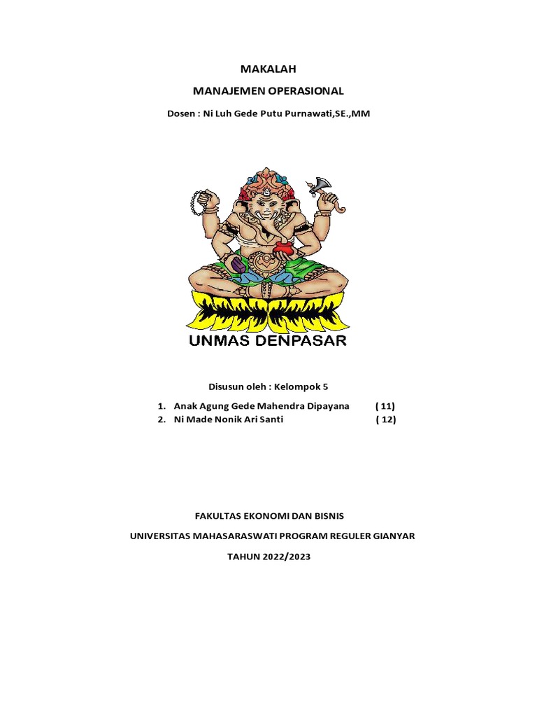 KLMPK 5 Makalah Manop | PDF