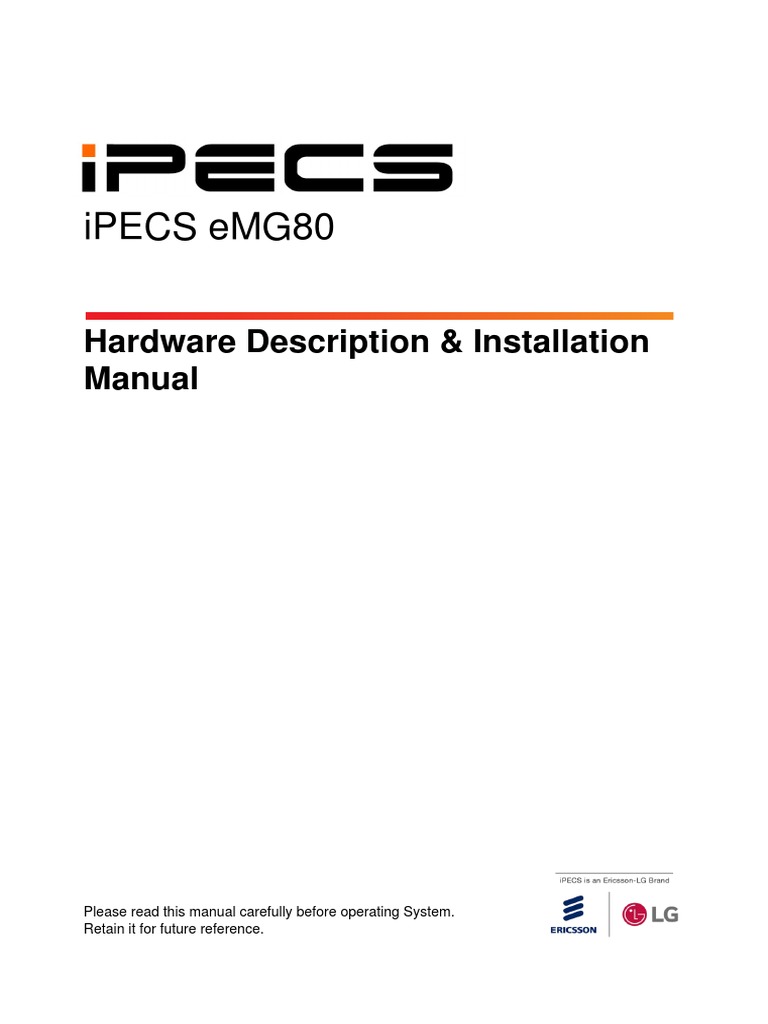 1 - ST - iPECS eMG80 IM - 1 - 4 - sw2 - 1 | PDF | Electromagnetic Interference | Session ...