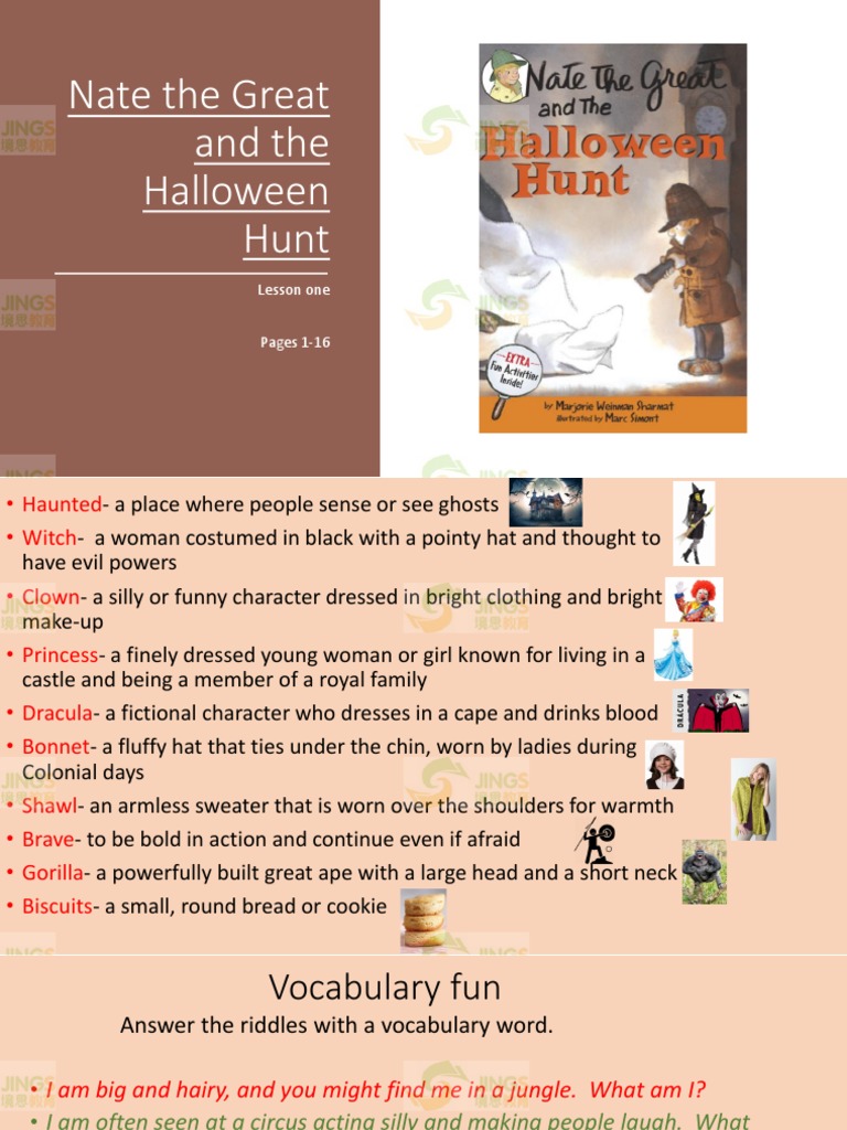 #2 Nate The Great and The Halloween Hunt L1W | PDF | Halloween | Trick ...