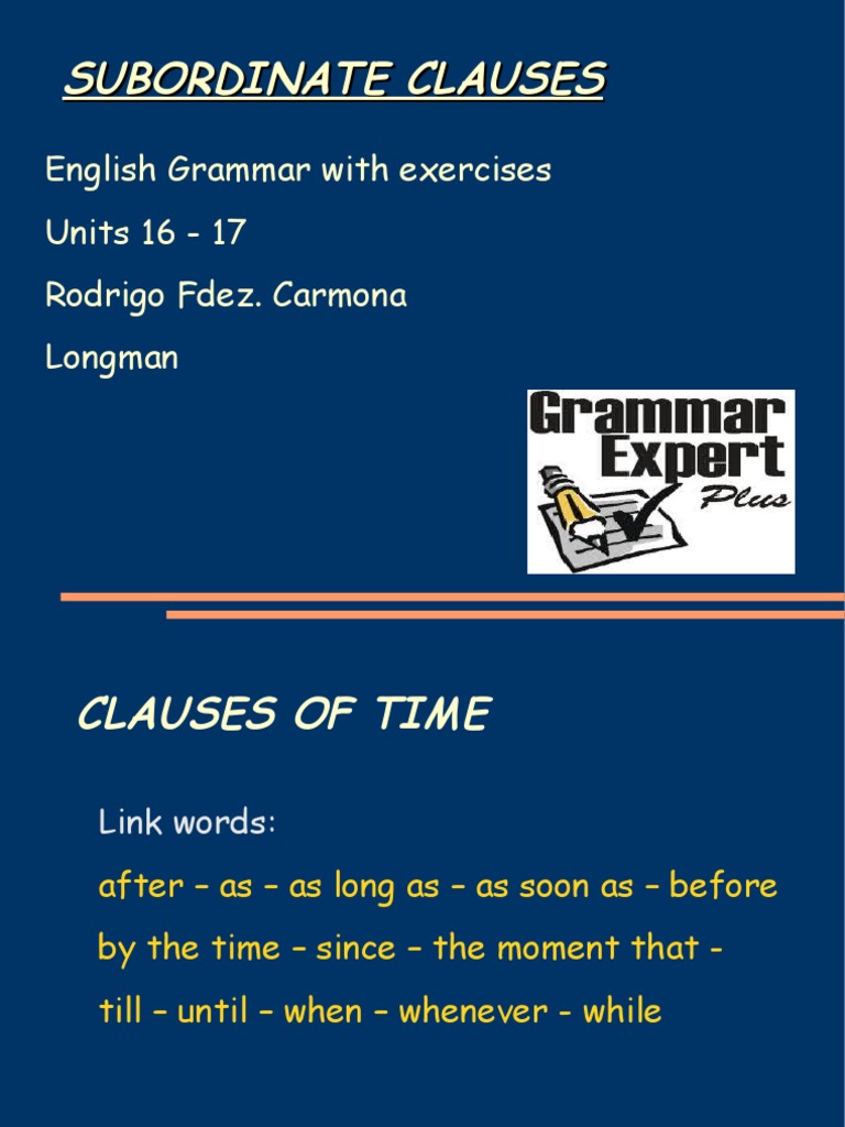 Cláusulas Subordinadas Inglés | PDF | Noun | Adjective