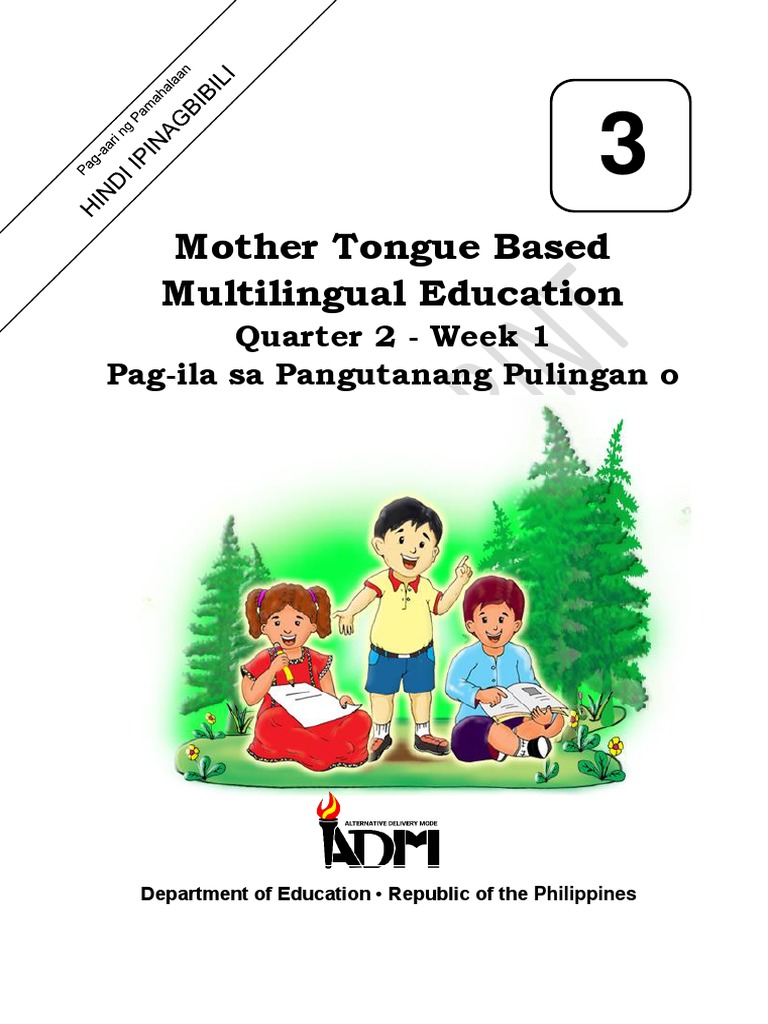 MTB-MLE 3 Q2 Week1 Pangutanang-Pulingan v5 | PDF