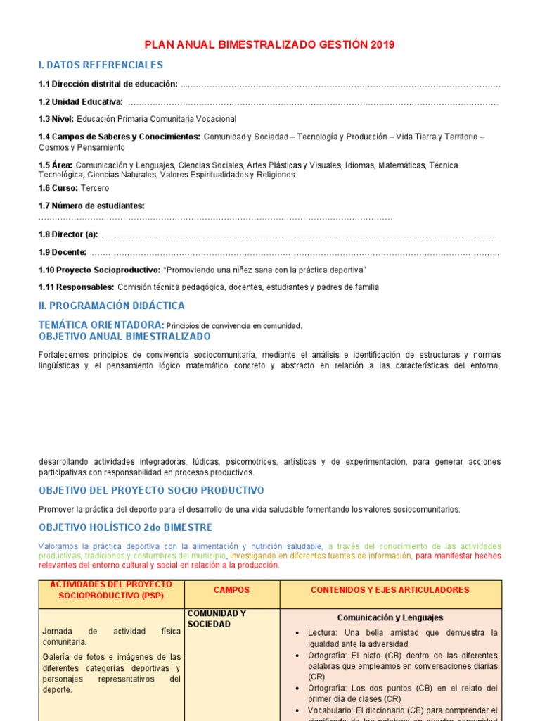 PDC 2 - 3° | PDF | Plan de estudios | Educación primaria
