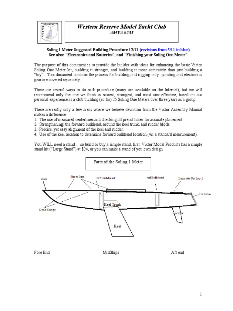 Soling Building Guide1211 | PDF