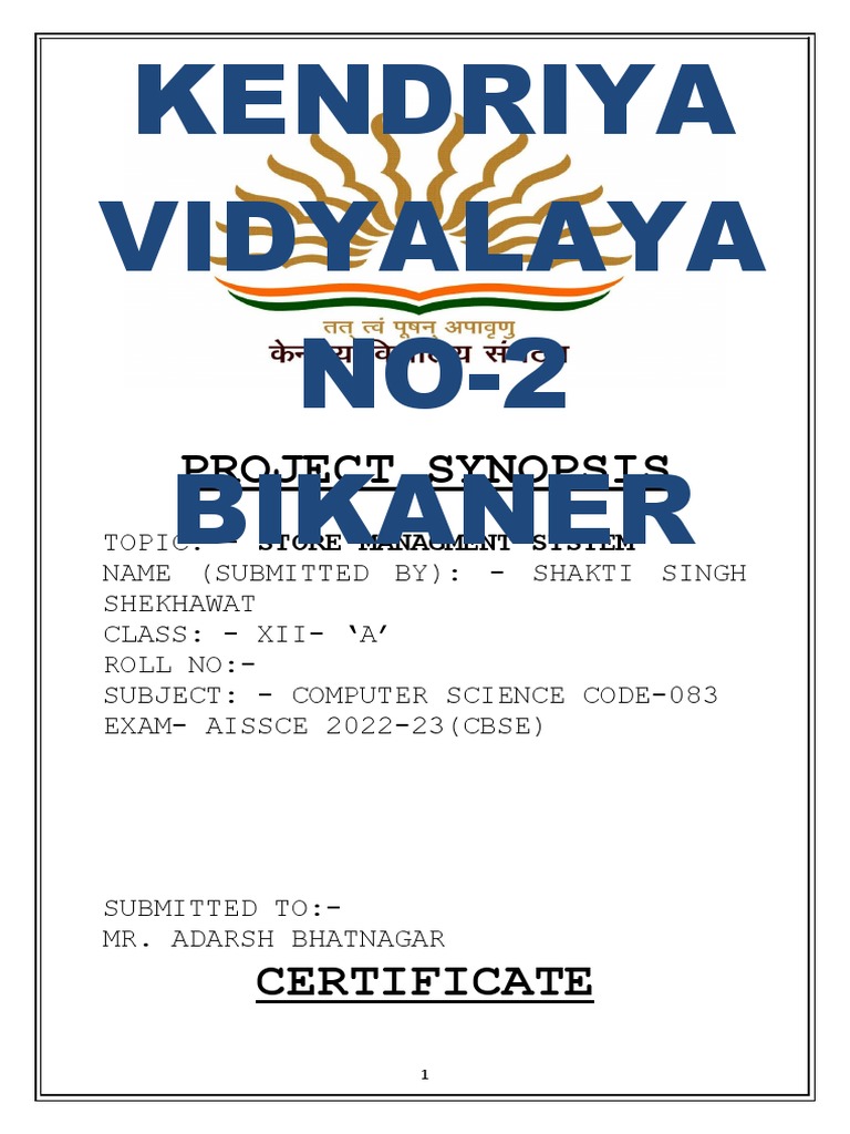 Project Synopsis | PDF | Operating System | Python (Programming Language)