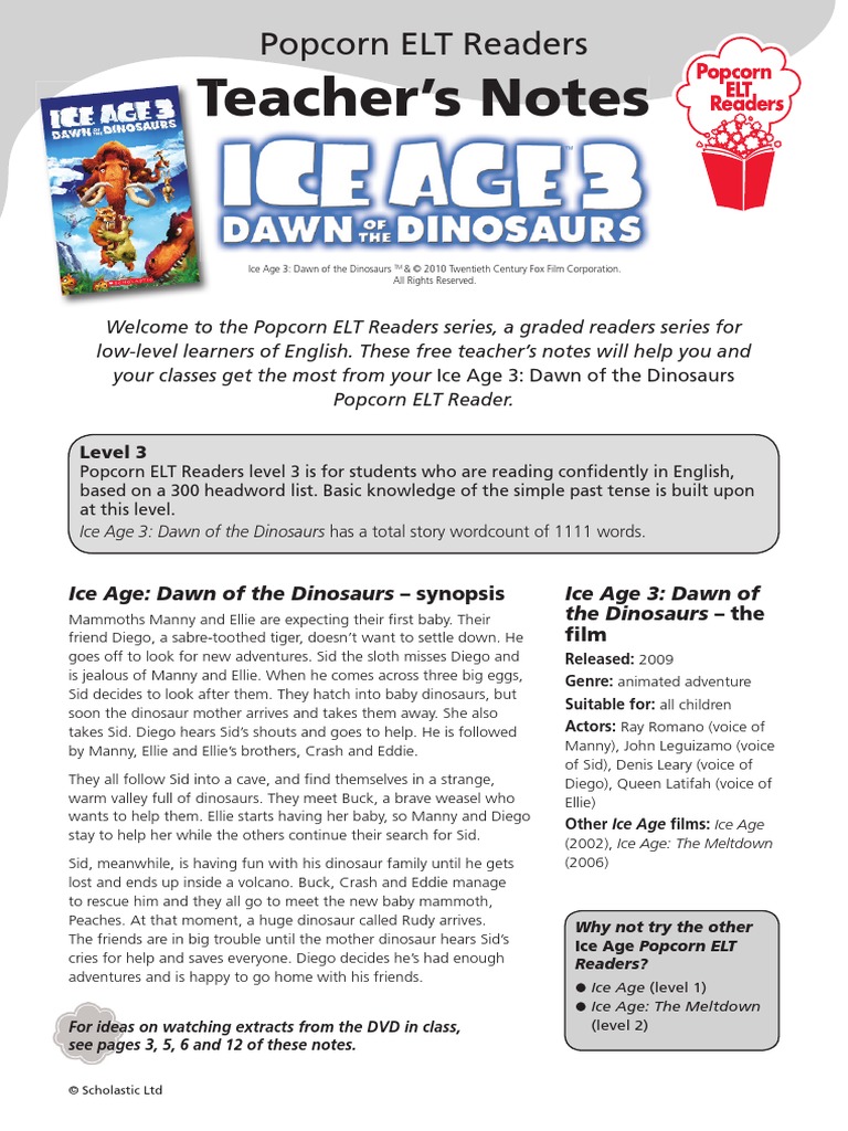 Popcorn Teachers Notes Ice Age Dawn 786166 | PDF | Cognition ...