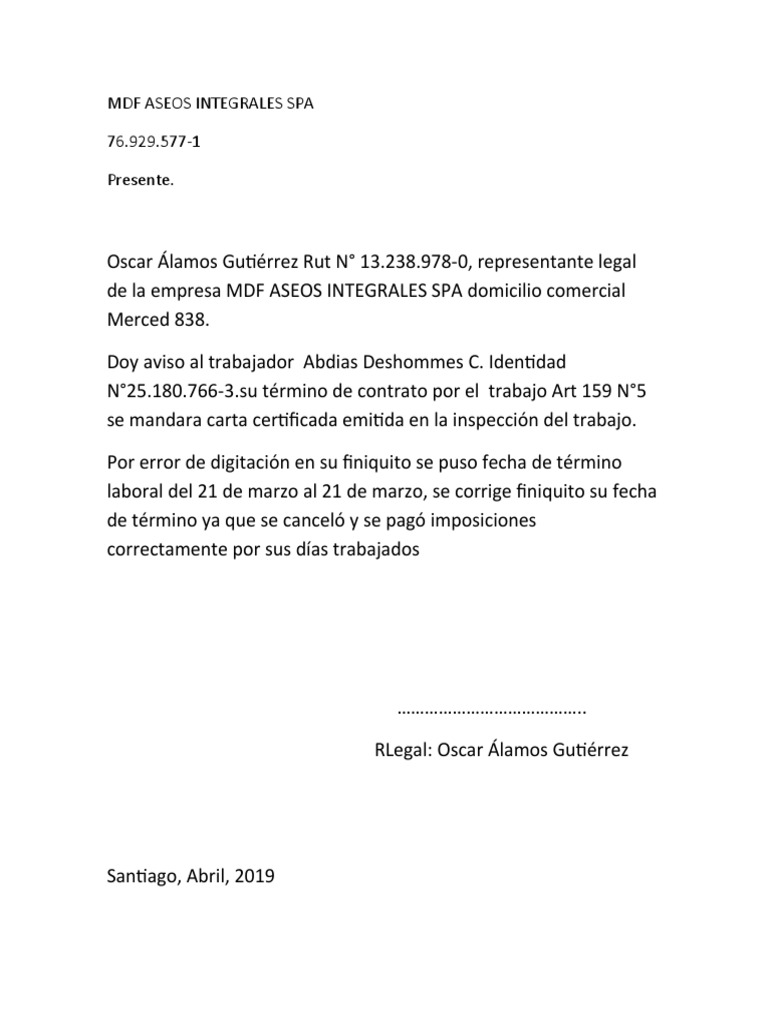 Modelo Carta Explicativa Para Solicitar Visa Canada Modelo De Informe ...