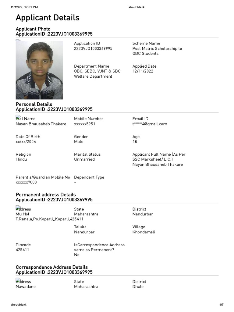 Scholarship Form.,2022 | PDF