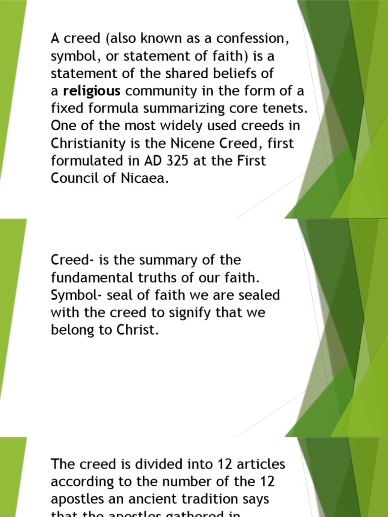 Creed Lesson | PDF | Jesus | Catholic Church