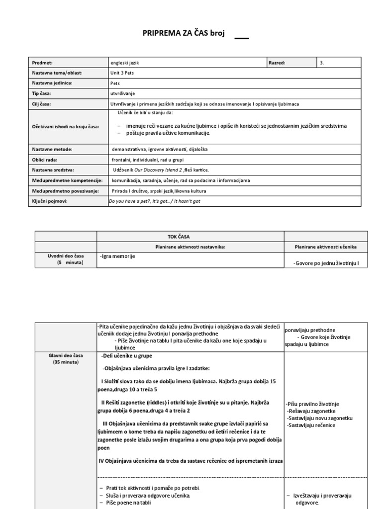 Priprema Za Cas | PDF Priprema Za Cas | PDF