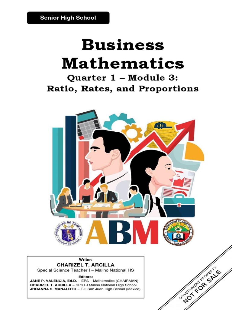 Business Math: Ratios and Proportions Module | PDF | Ratio | Heart Rate