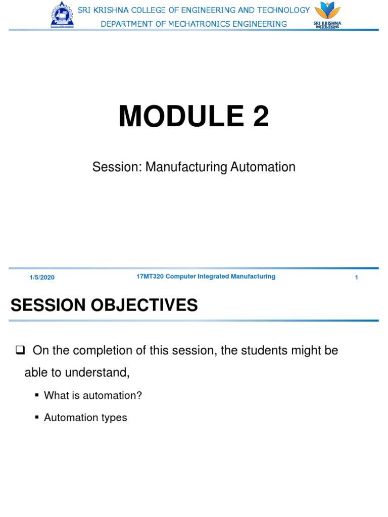 Manufacturing Automation | PDF