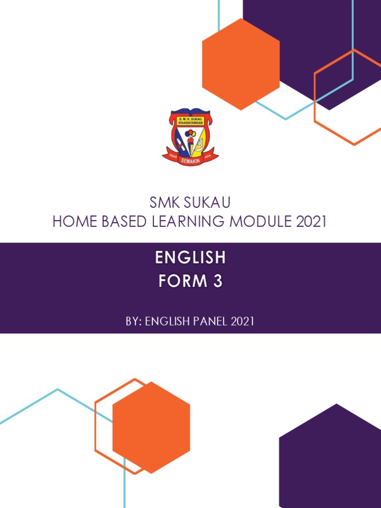 Form 3 English Home Based Learning Module 2021 | PDF