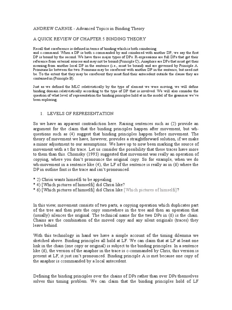FICHAMENTO - Andrew Carnie - Syntax - A Generative Introduction-Wiley-Blackwell (2006 ...