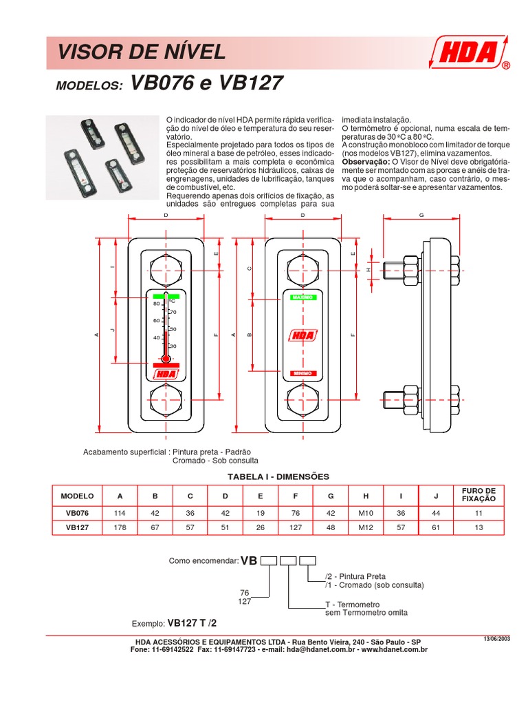 Visor de Nivel - HDA | PDF