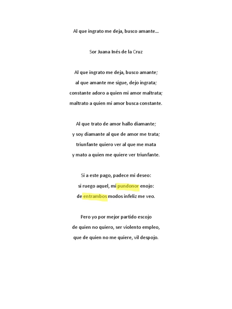 Sor Juana | PDF | Poesía