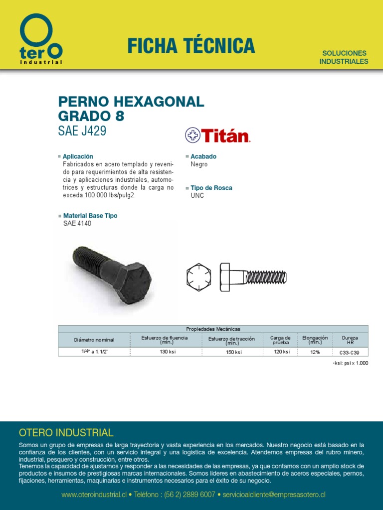 Perno Hex g8 | PDF