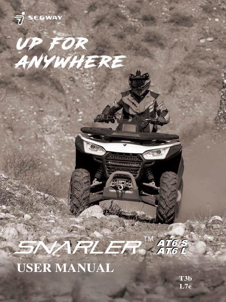 Segway v1 04 Eng Segway Atv Snarler Manual t3b L7e | PDF | Four Wheel ...