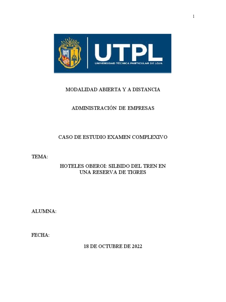 Caso Practico Taty | PDF | Hotel | Análisis FODA