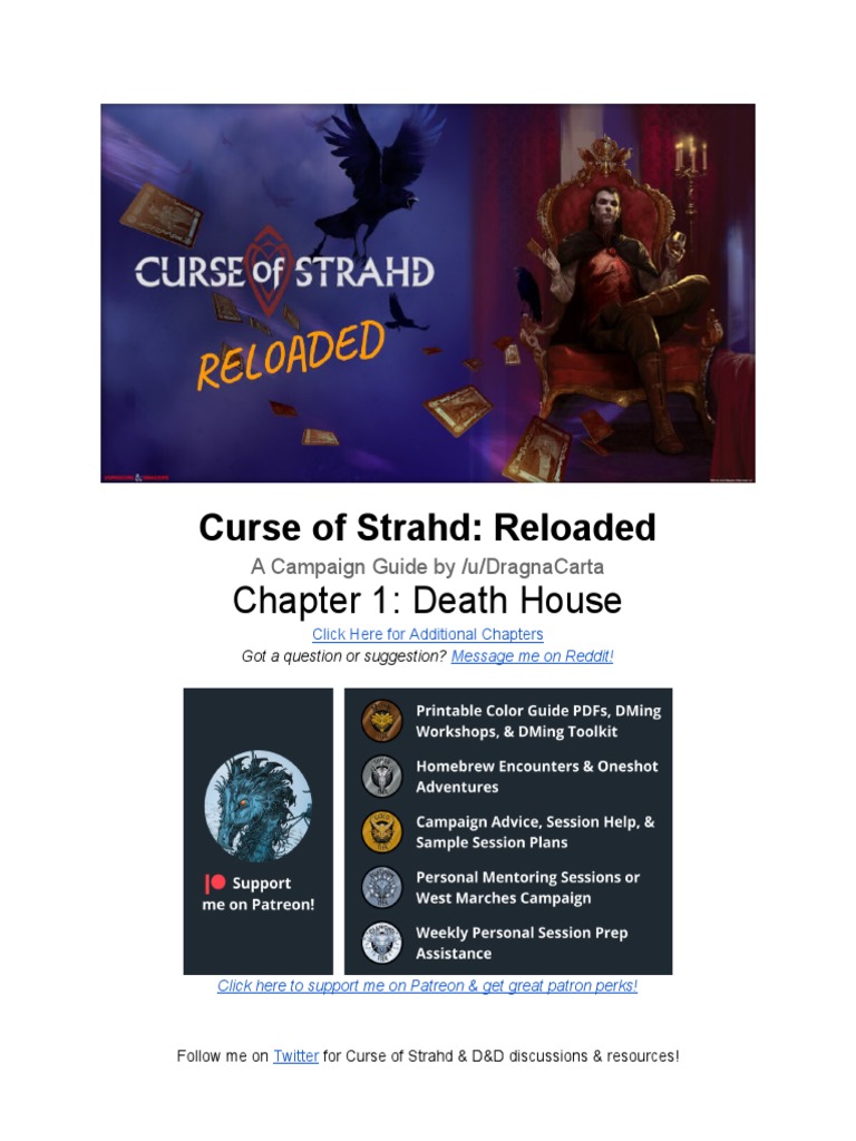 Curse of Strahd Reloaded - A Campaign Guide by - U - DragnaCarta ...