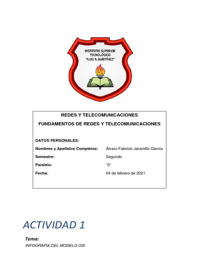 Jaramillo - Alvaro - Actividad001 - Desarrollo de Infografía Modelo Osi ...