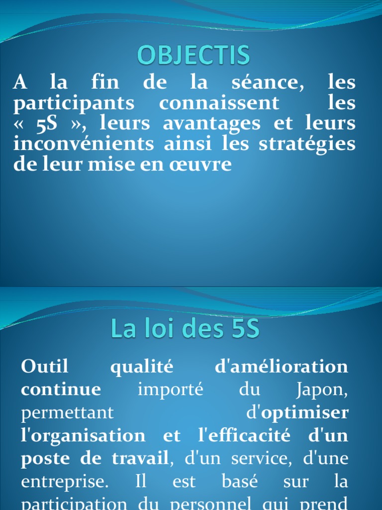 Les 5 S | PDF