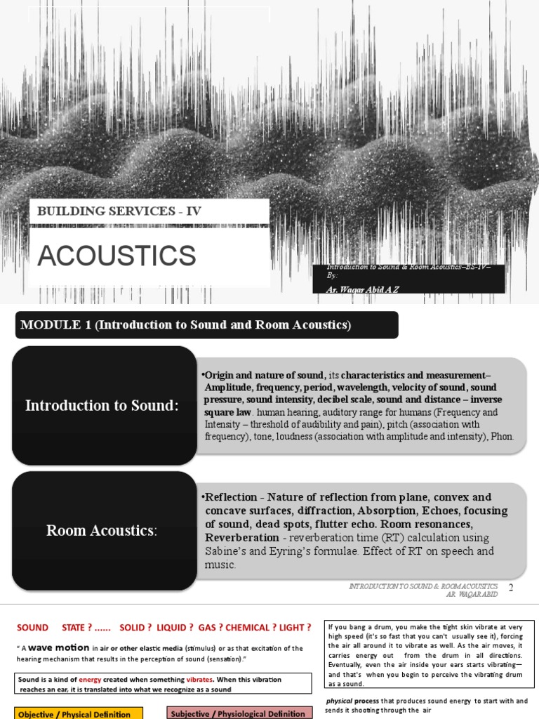 Introduction To Sound and Acoustics | PDF