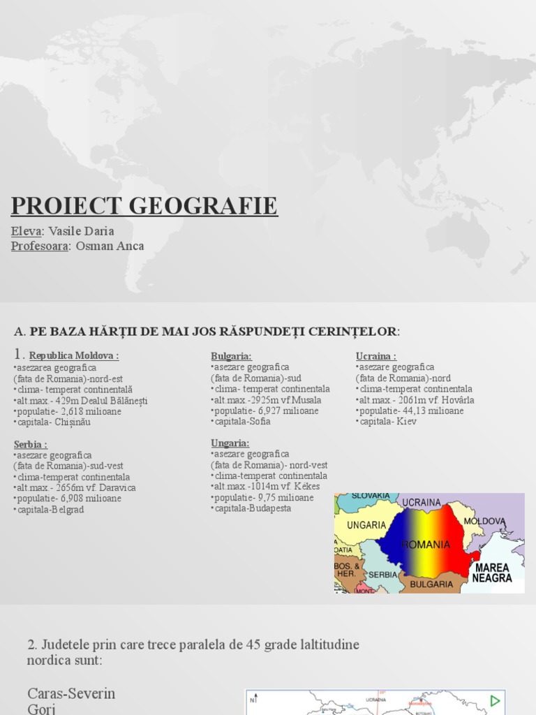 Proiect Geografie | PDF