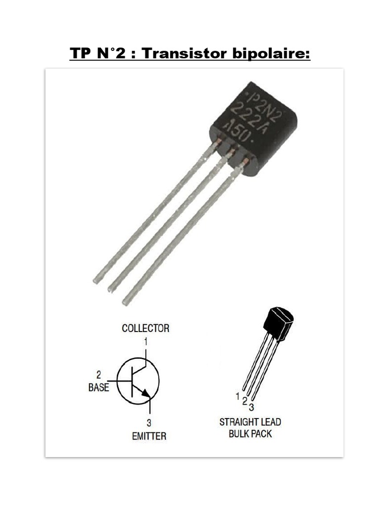 Caractéristiques du Transistor Bipolaire | PDF | Transistor bipolaire ...