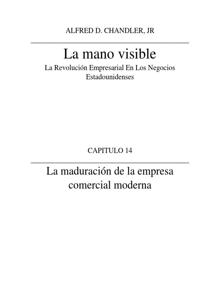 La Mano Visible | PDF | Motores generales | Business