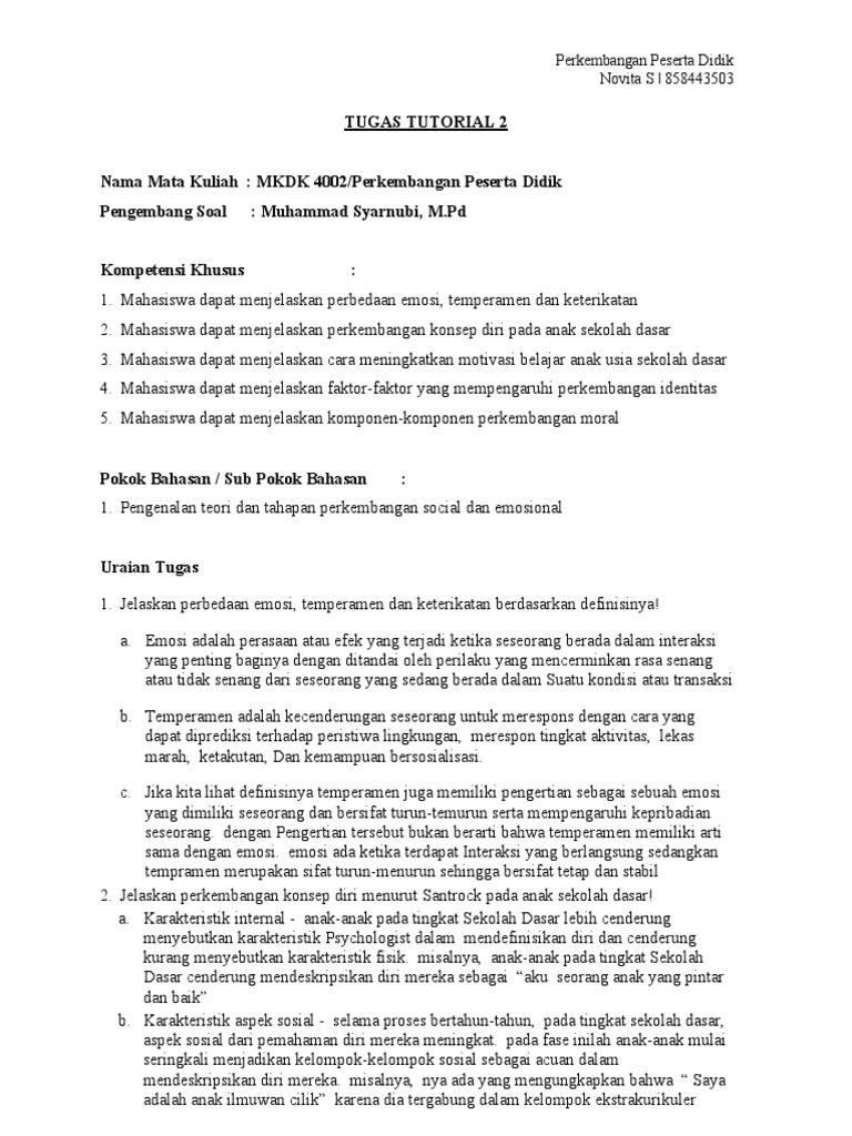 Tugas Tutorial 2 PPD | PDF