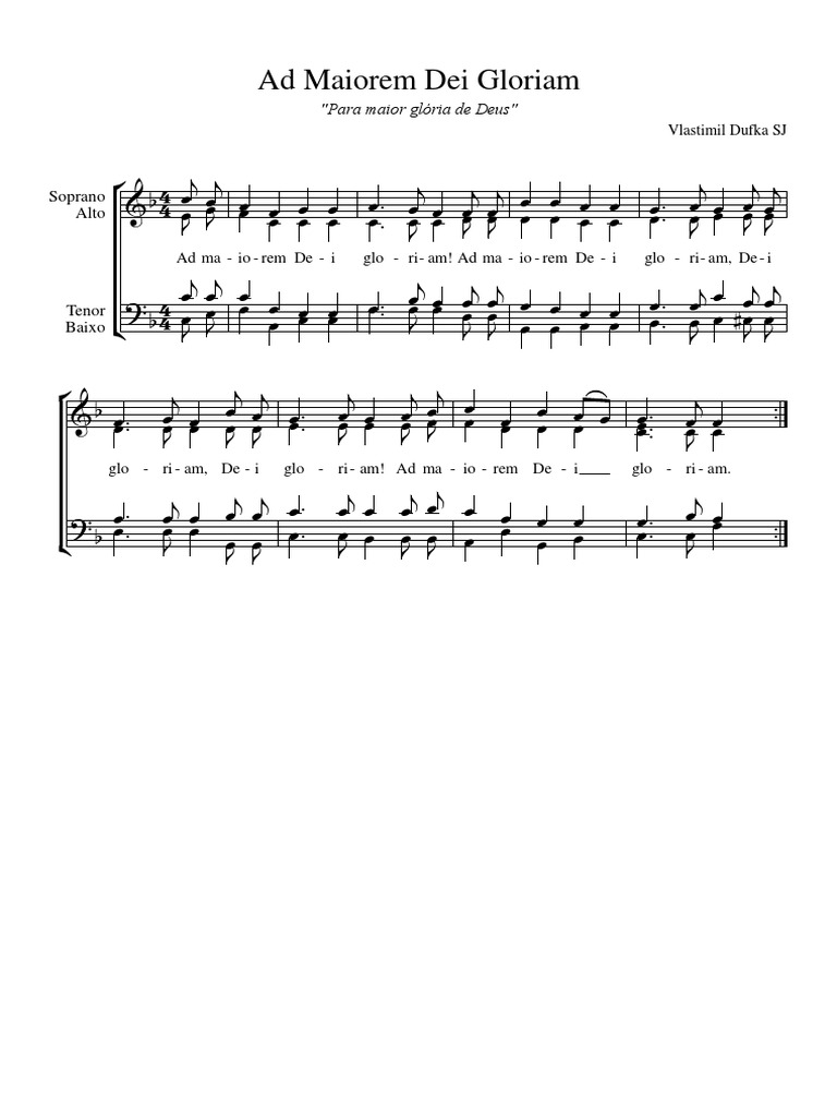 Ad Maiorem Dei Gloriam | PDF