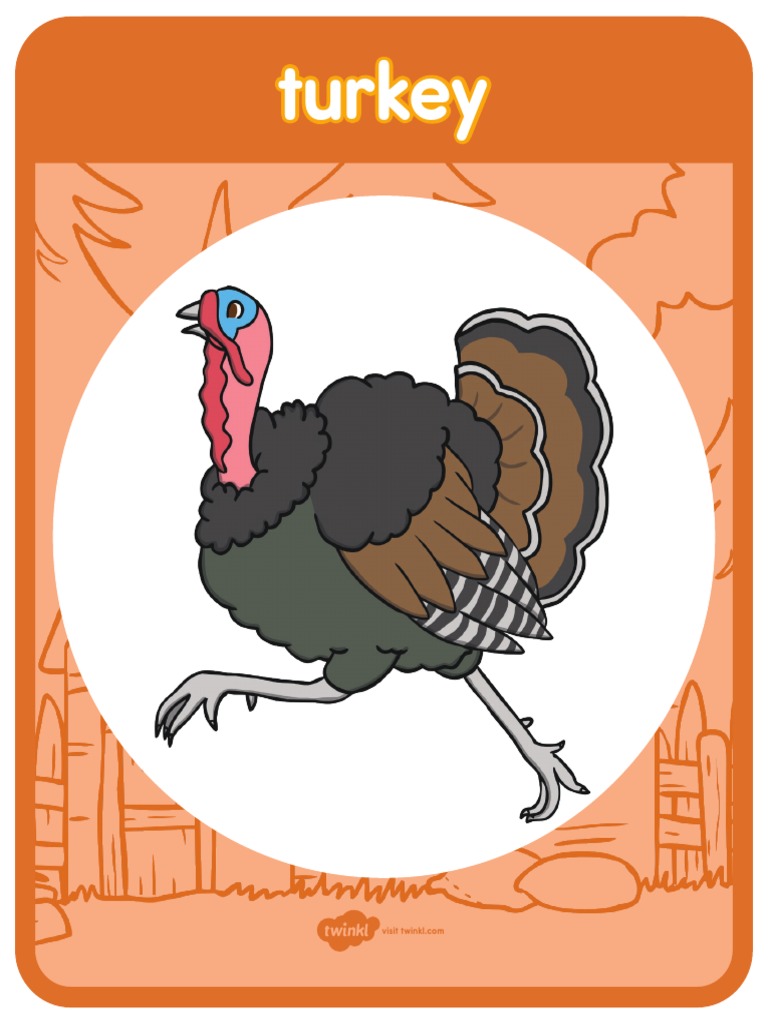 Color Thanksgiving Vocabulary Posters | PDF | Cooking, Food & Wine ...