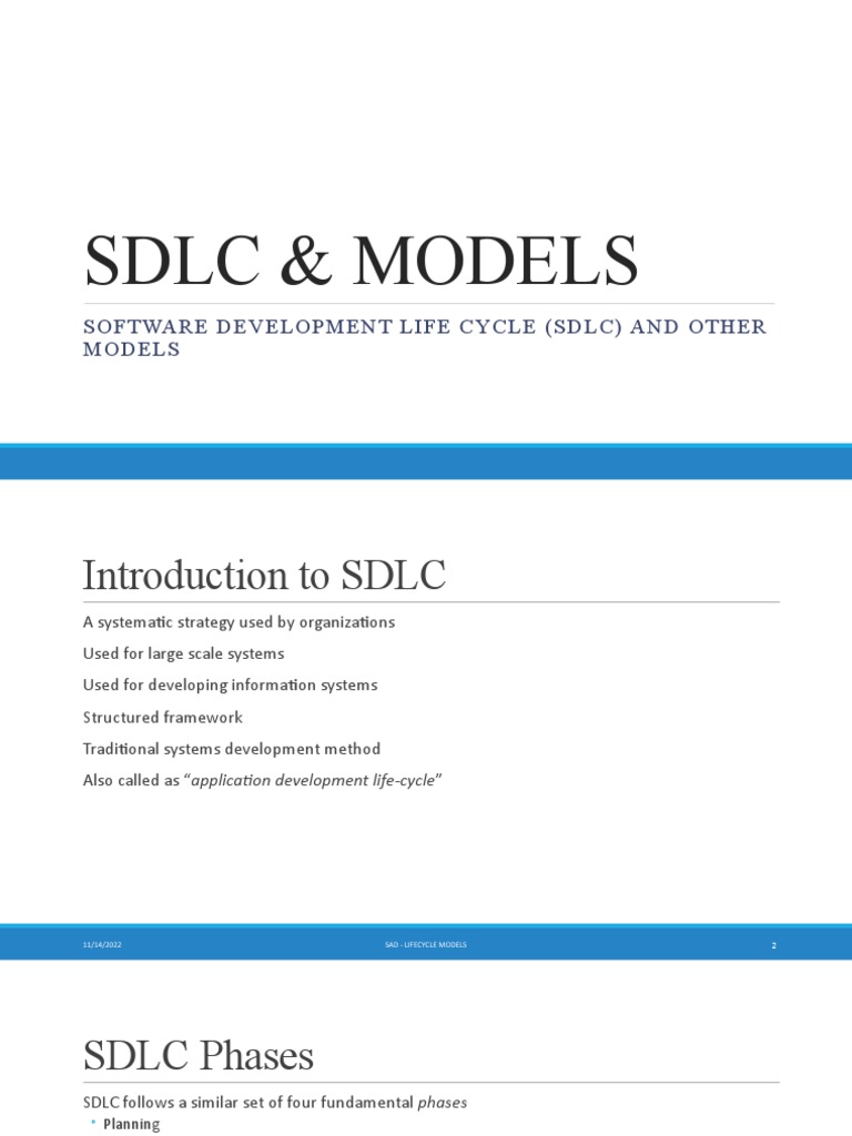 SDLC Lecture - 01 | PDF | Software Development Process | Product Lifecycle