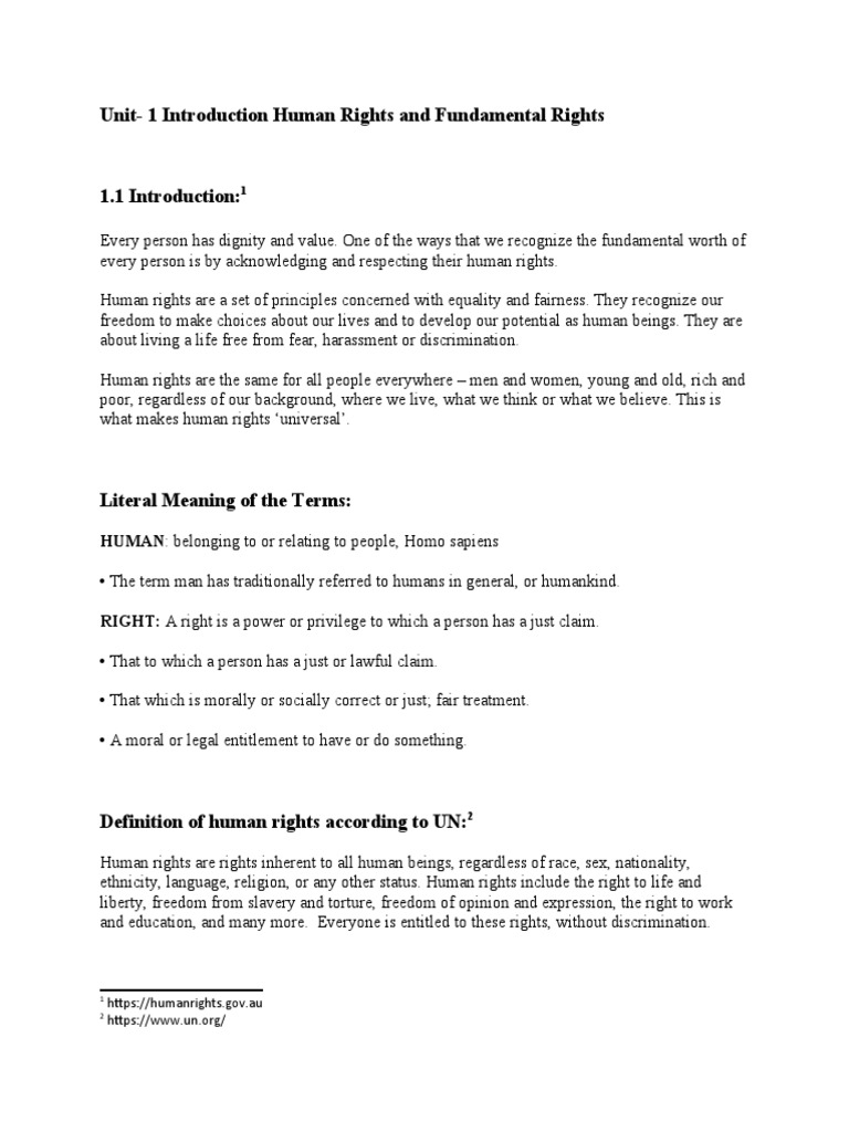 An Introduction to Human Rights: Defining Key Terms, Principles, and ...